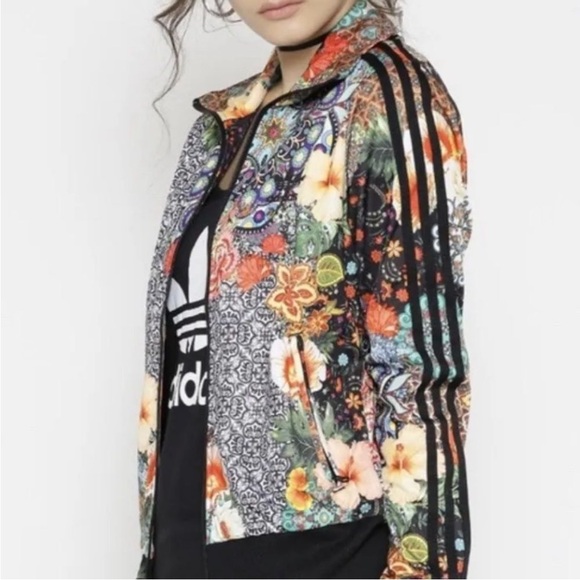 adidas Originals | Jackets & Coats | Adidas Originals X Farm Rio Jardim ...